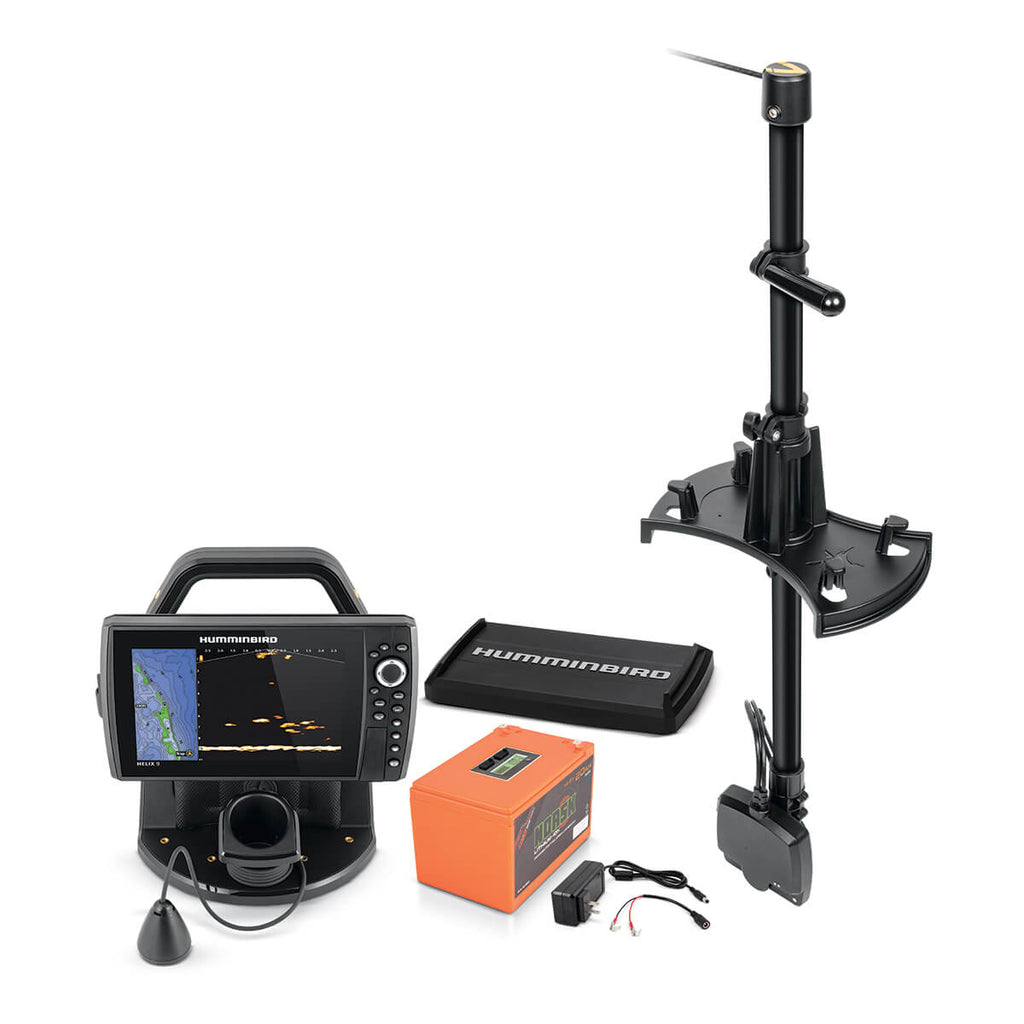 Humminbird Helix 9 Chirp G4N Ice MSI + GPS Mega Live Bundle